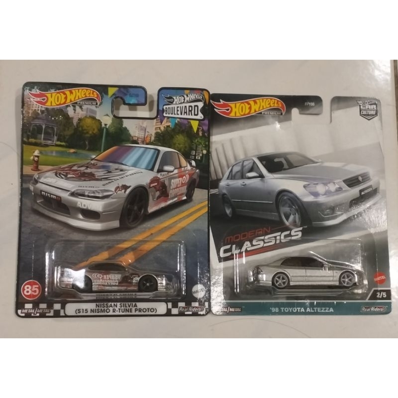 HOT WHEELS JDM SET 2PCS / HOT WHEELS NISSAN SILVIA & TOYOTA ALTEZZA ...