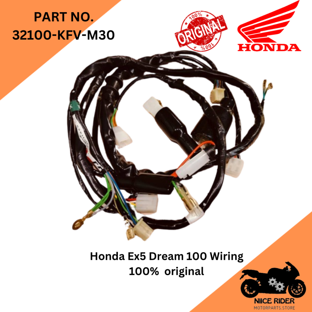 Honda Ex5 Dream 100 (kick) Wiring Cable 100% original 32100-KFV-M30 ...