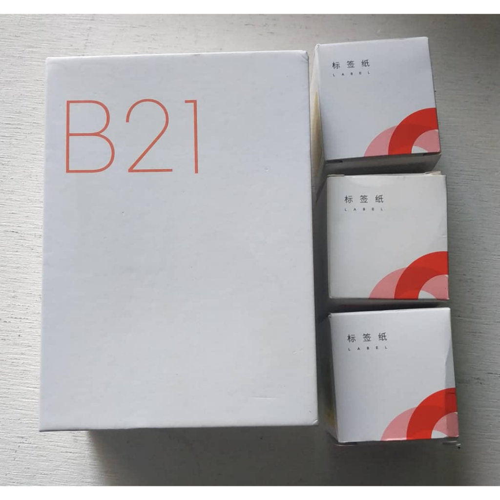 Niimbot B21 Bluetooth Label Printer Barcode Sticker Maker Thermal Print ...