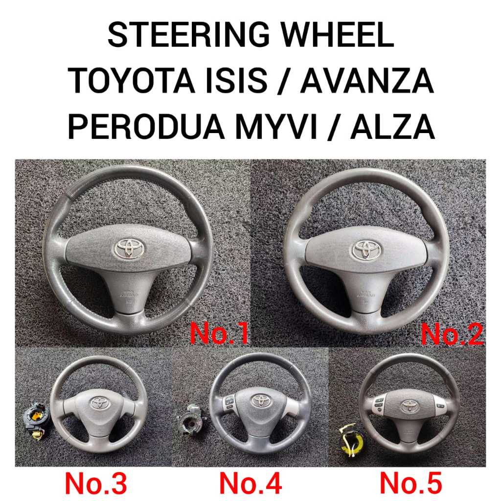Steering Wheel / Roda Stereng / Pasang Dan Main Toyota Isis Avanza ...