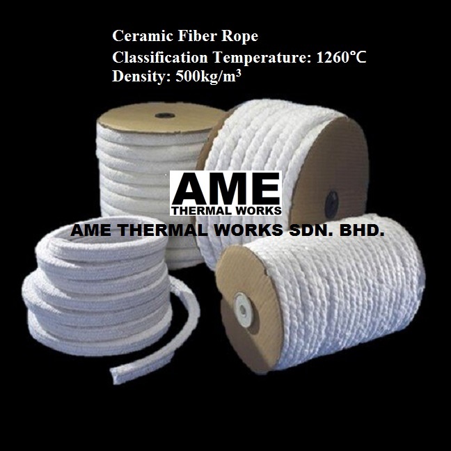 Ceramic Fiber Rope 1260 Degree Celsius (Diameter 10mm/ 12mm/ 14mm/ 16mm ...