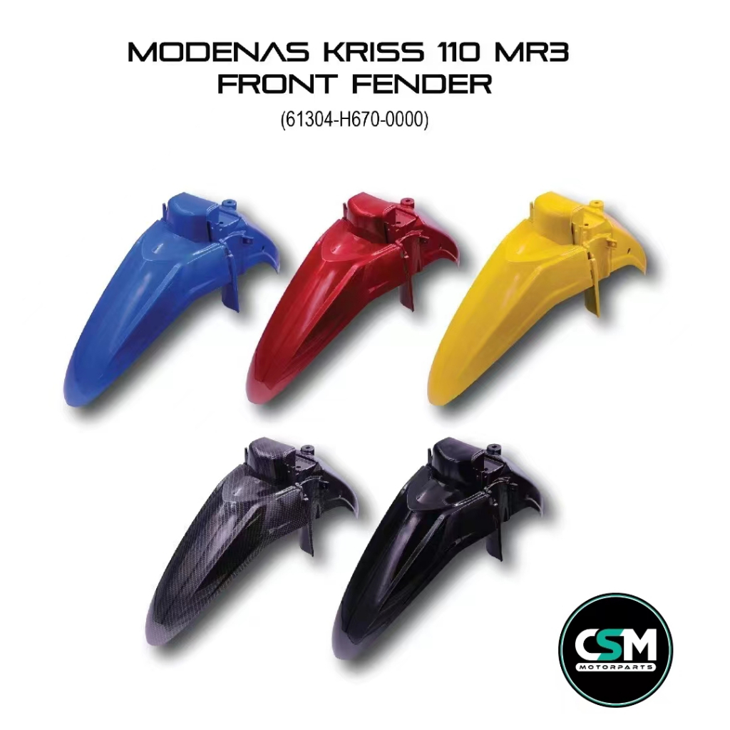 [READY STOCK] FRONT FENDER / MUDGUARD MODENAS KRISS MR3 | Shopee Malaysia