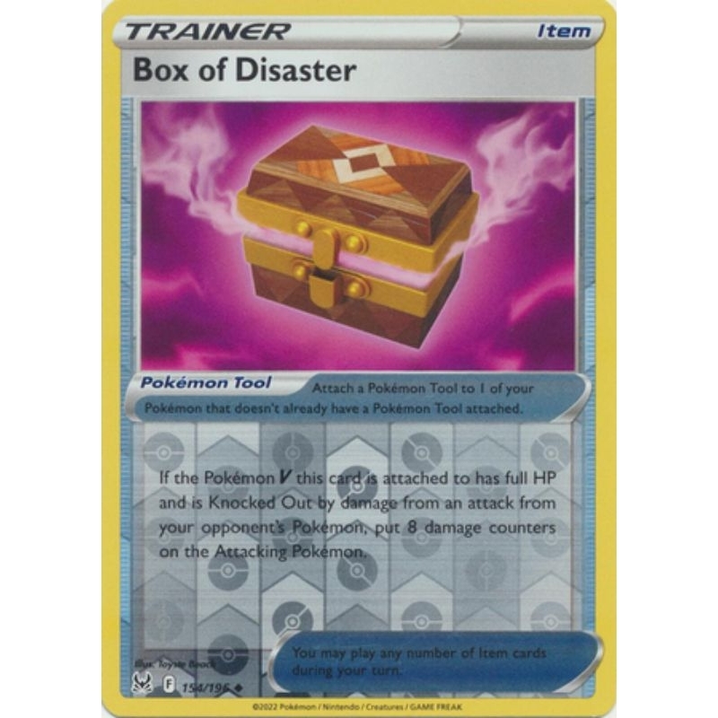 Pokemon TCG Box of Disaster - 154/196 - Uncommon Reverse Holo | Shopee ...