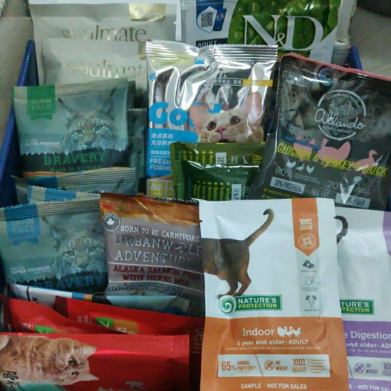 Cat Food Sample Pack Pet Dog Shampoo Trial Instinct Allando Bravery ...