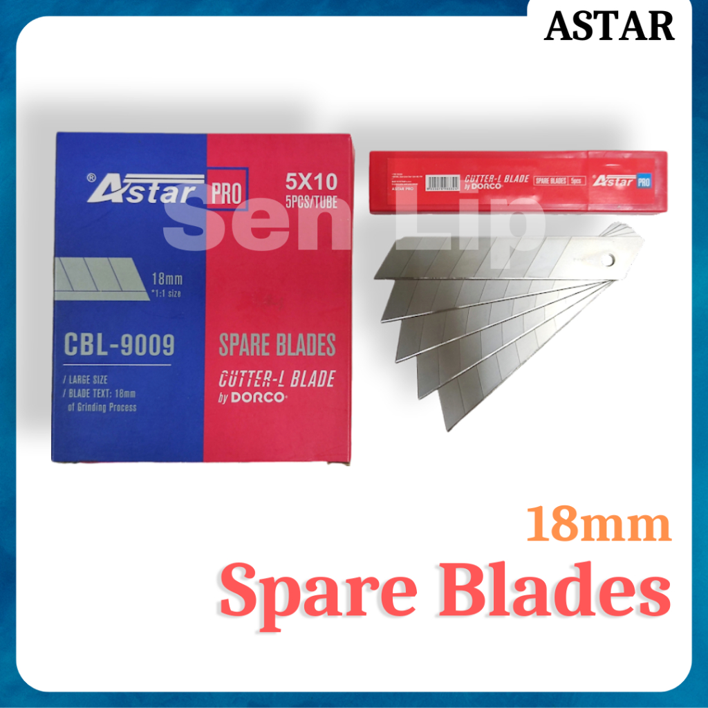ASTAR Spare Blades (CBL-9009) For Replacement / Cutter-L Blade by DORCO ...