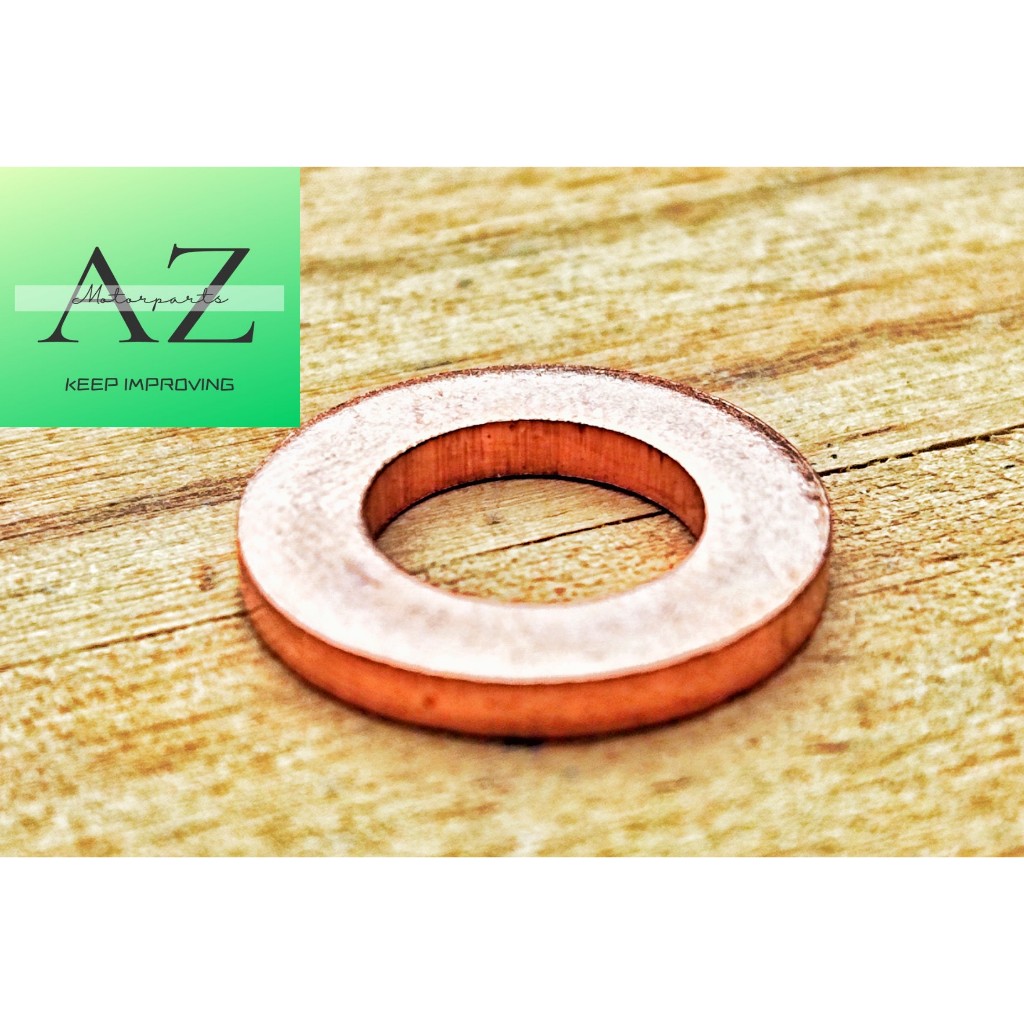 YAMAHA TZM / TZM150 NUT HEAD BLOCK WASHER / HEAD COPPER WASHER 6 BIJI ...