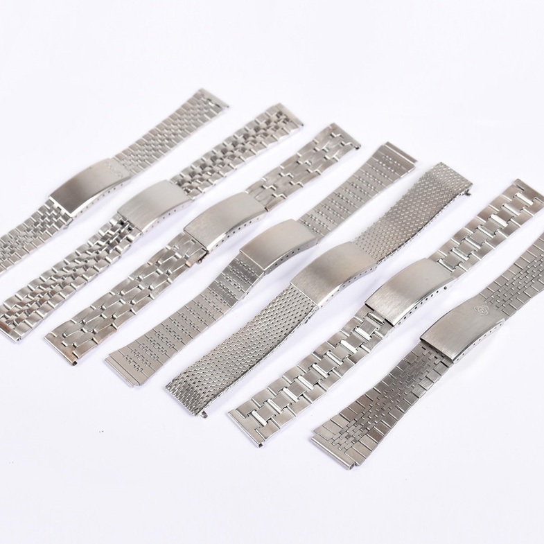 18mm 19mm 20mm Stainless Steel Metal Strap Steel Watch Band Bracelet Watch Band | Shopee Malaysia