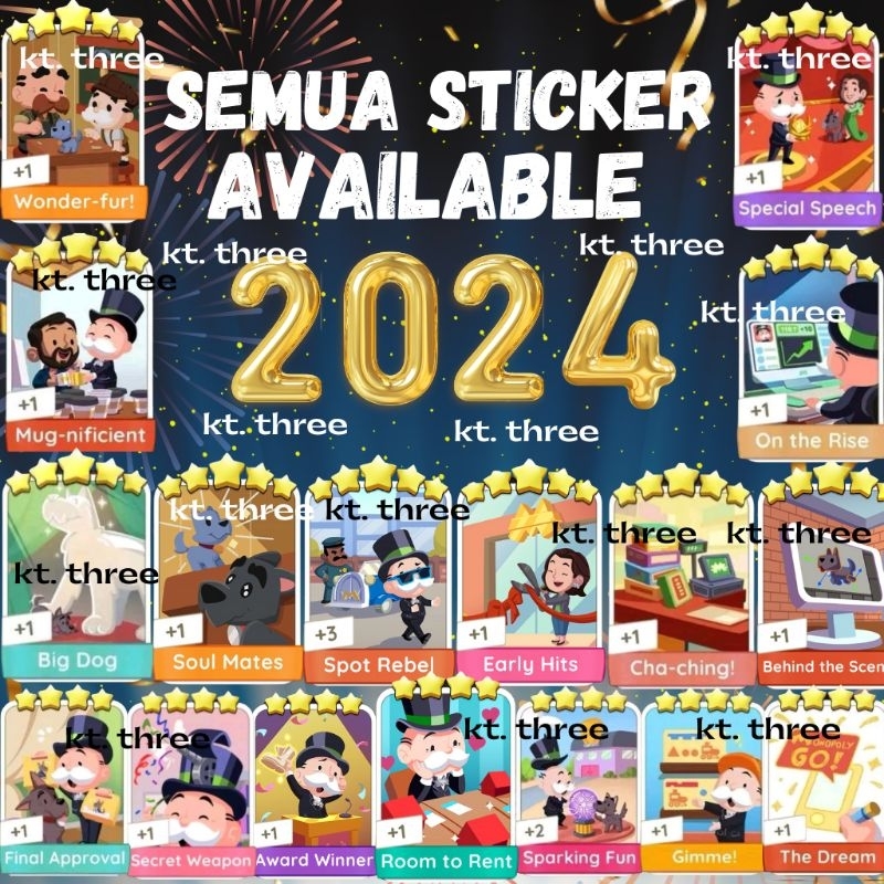 Monopoly go sticker 5 star sticker Monopoly GO sticker card Monopoly ...