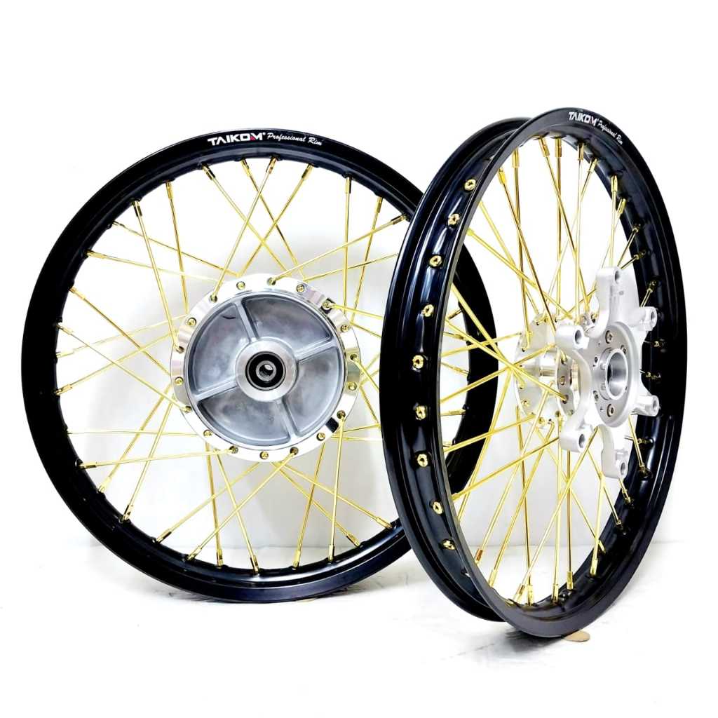 RS150 / RSX Set Taikom Alloy Rim 140/160X17 Black, SYS Hub Gantang ...