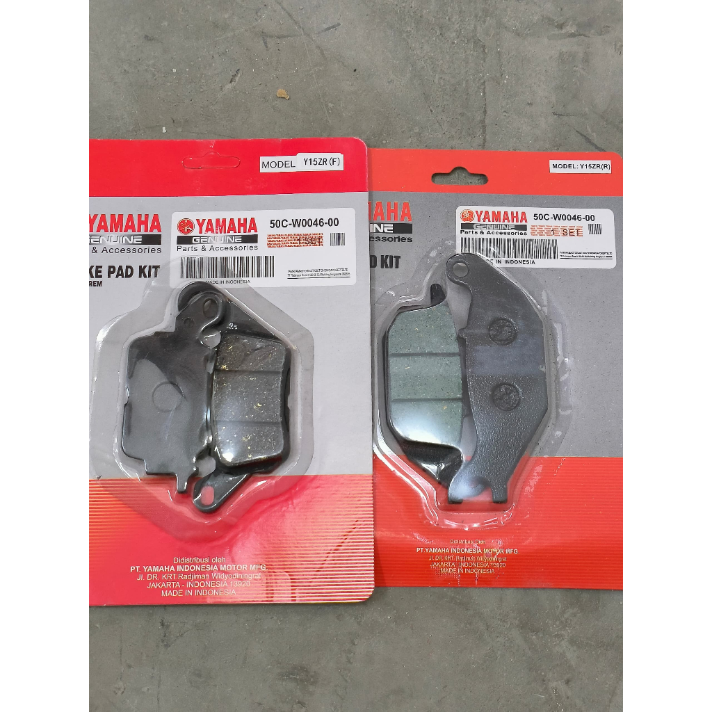 Yamaha Brake Pad Y15zr Y15 Kulit Brek Set Front & Rear Depan Dan ...