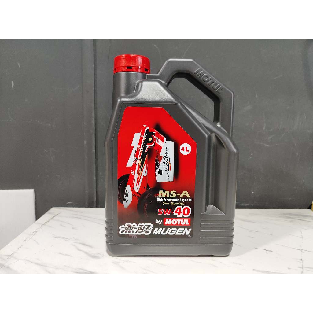 100% ORIGINAL MUGEN BY MOTUL MS-A 5W40 Engine Oil 4 Litre Minyak Hitam ...