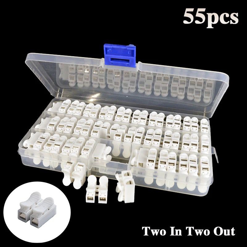 🌟55pcs🌟CH-2 flexible wire quick connector electrical crimp terminal ...