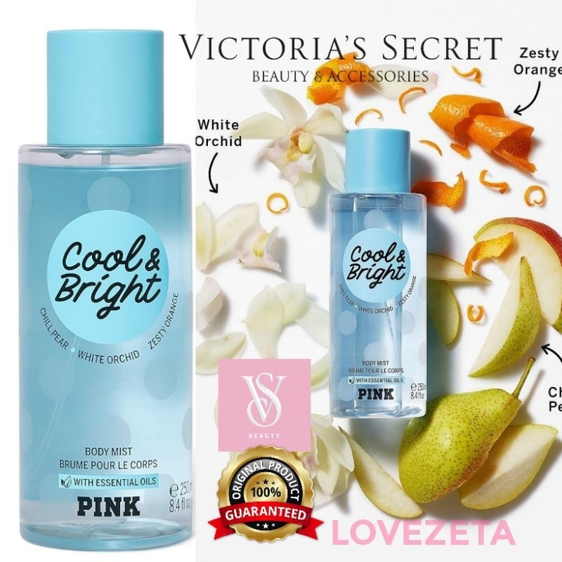 💯🇲🇾 𝙂𝙀𝙉𝙐𝙄𝙉𝙀 𝙑𝙄𝘾𝙏𝙊𝙍𝙄𝘼'𝙎 𝙎𝙀𝘾𝙍𝙀𝙏 COOL & BRIGHT VS PINK BODY MIST 250ML ...