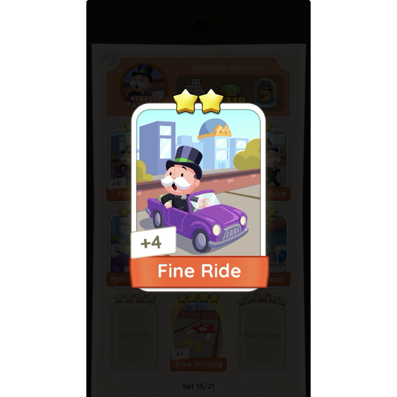 Fine Ride Monopoly Go by | Shopee Malaysia