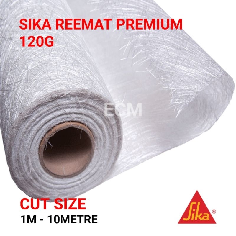 (CUT SIZE 1M-10METRE) ORIGINAL SIKA REEMAT PREMIUM 120G GLASS FIBER MAT ...