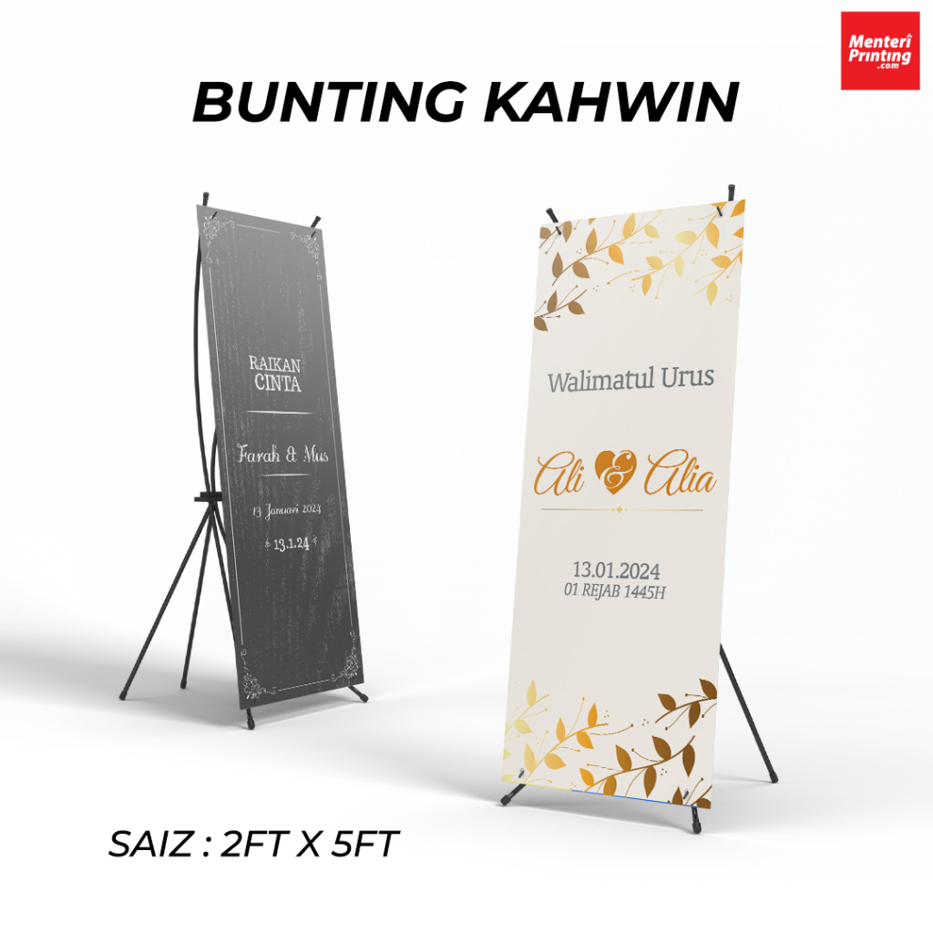 Bunting Kahwin 2x5 ft | Wedding Bunting/Bunting Majlis Perkahwinan ...