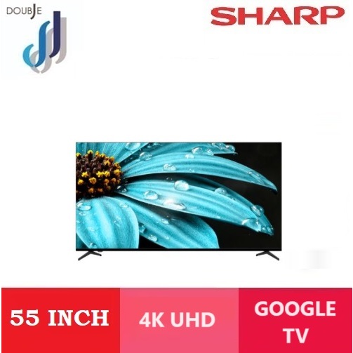 SHARP 55 INCH 4K ULTRA HD GOOGLE TV 4TC55FJ1X | Shopee Malaysia