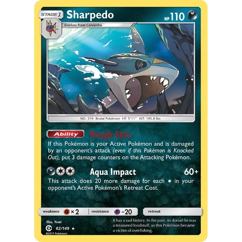 [No.319 /Sharpedo] Pokemon card (*not genuine product*) | Shopee Malaysia