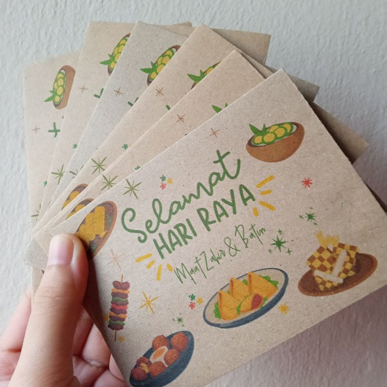 10 PCS PER PACK MINI SAMPUL RAYA [SELAMAT HARI RAYA] RAYA FOOD VERSION ...