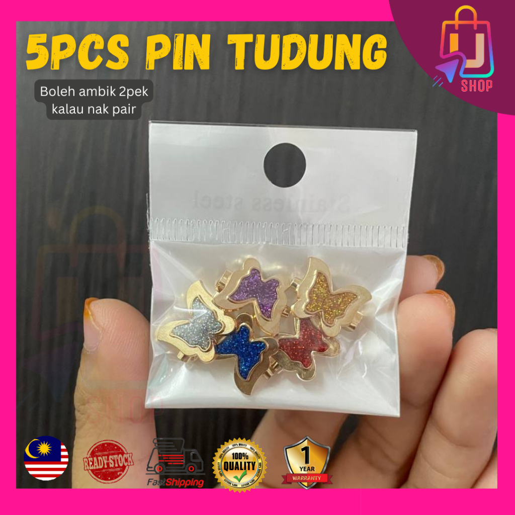 【Boleh Pilih】5pcs Pin Hijab Kerongsang Pin Tudung Brooches Kerongsang ...