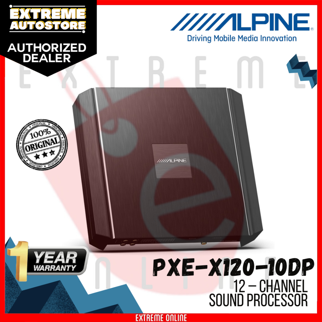 Alpine PXE-X120-10DP 12-channel Digital Sound Processor with Amplifier ...
