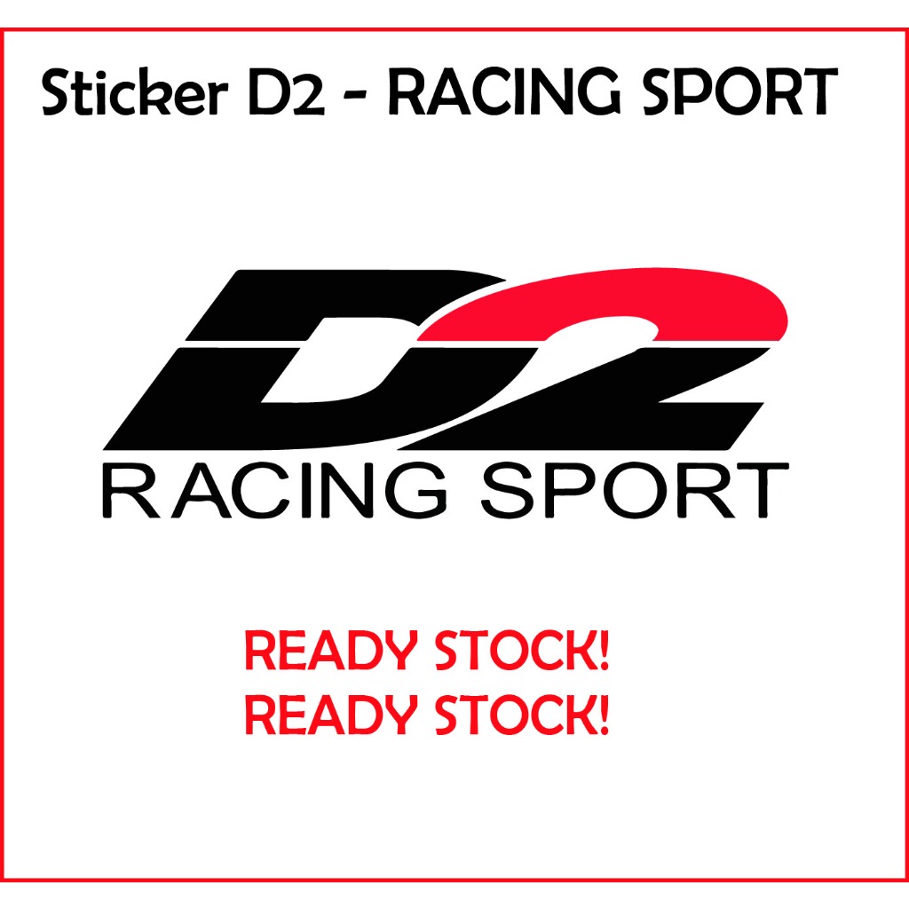 Sticker D2 Racing Sticker D2 Motor Car Racing Sticker | Shopee Malaysia