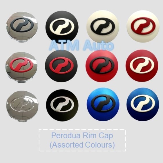 Perodua Alza, Axia, Ativa, Bezza, Myvi, Viva, Kelisa Rim Cap / Ornament ...