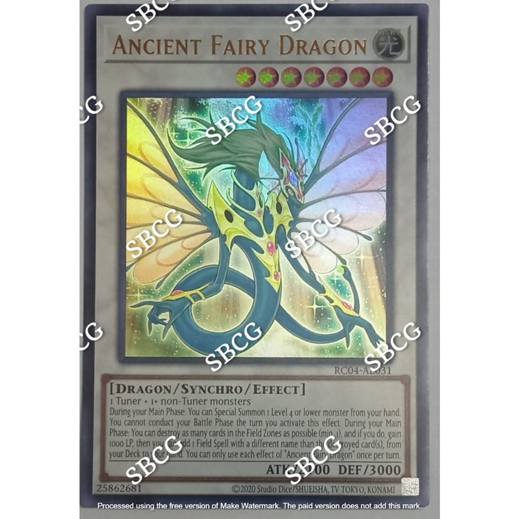 Rarity Collection Quarter Century Edition "Ancient Fairy Dragon" ( RC04-AE031 ) | Shopee Malaysia
