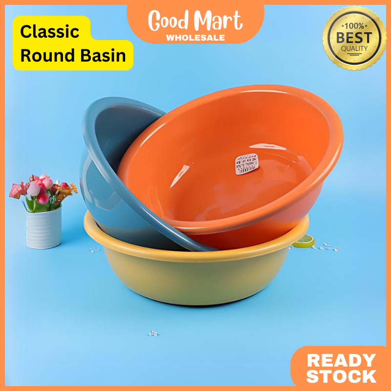 35 cm Diameter Round Plastic Basin Basin Bulat Plastik Besen Plastik ...