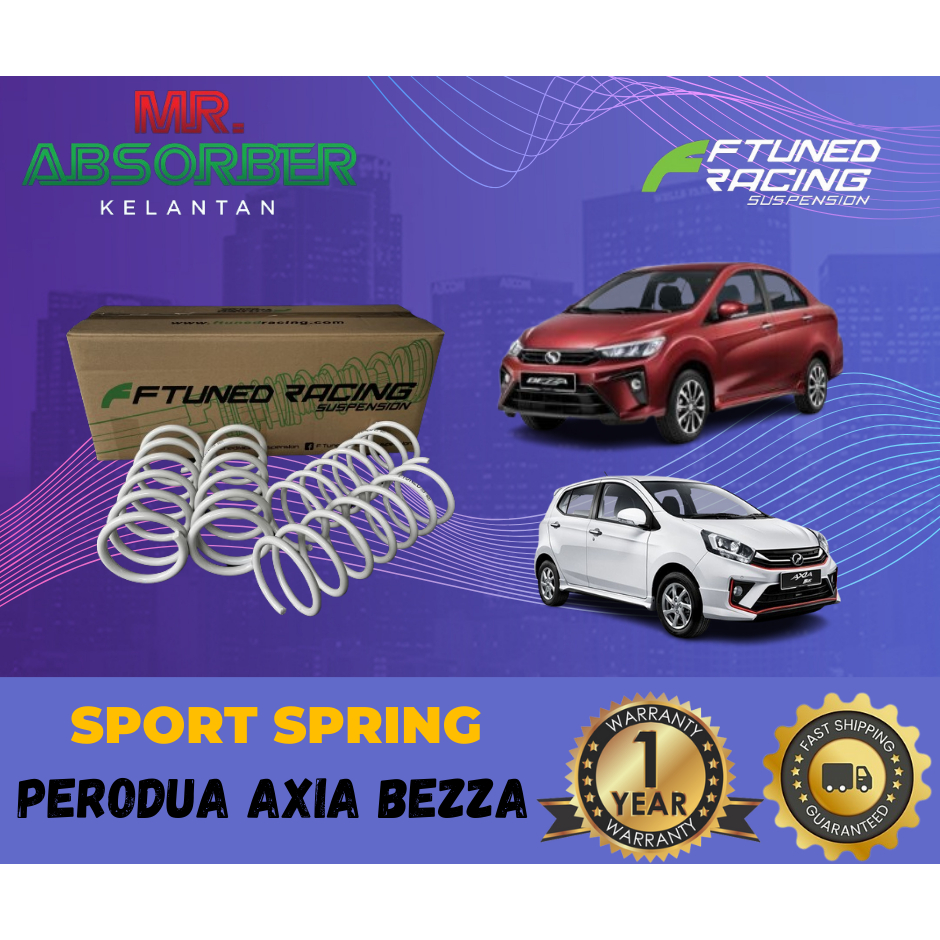 Spring sport FTUNED CLS Kereta (Axia/Bezza/Myvi/City/Jazz/Vios/Proton Saga Flx Blm) | Shopee ...