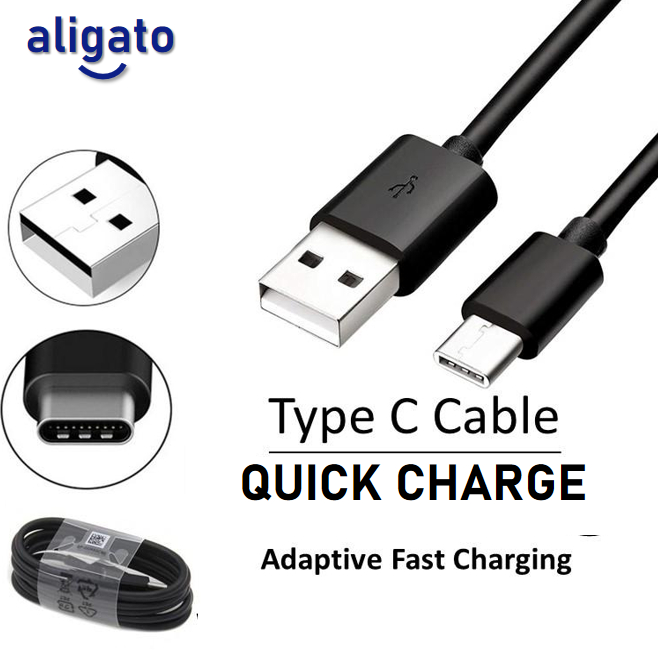 【Qualcomm Fast charge】 ALIGATO Cable Type C USB C Data Fast Charging ...