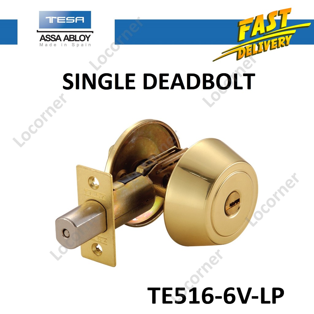 TESA Single Deadbolt (Made in Spain) TE 516-6V | Shopee Malaysia