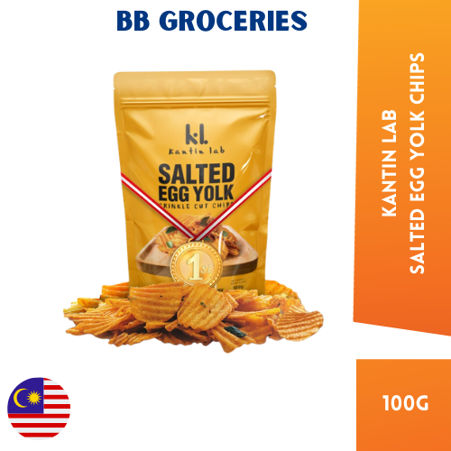KANTIN LAB SALTED EGG YOLK CRINKLE CUT CHIPS 100GM | Shopee Malaysia