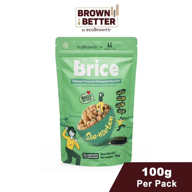 [100g] ecoBrown’s Brice Seaweed Flavoured Wholegrain Rice Puff ...