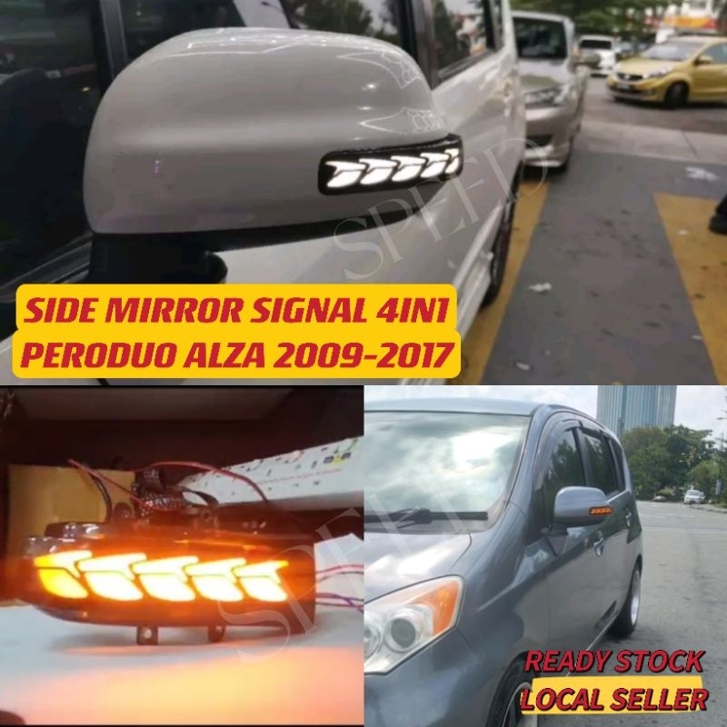 PERODUA ALZA V2 VISION 2009-2017 SIDE MIRROR LED RUNNING SIGNAL LIGHT ...