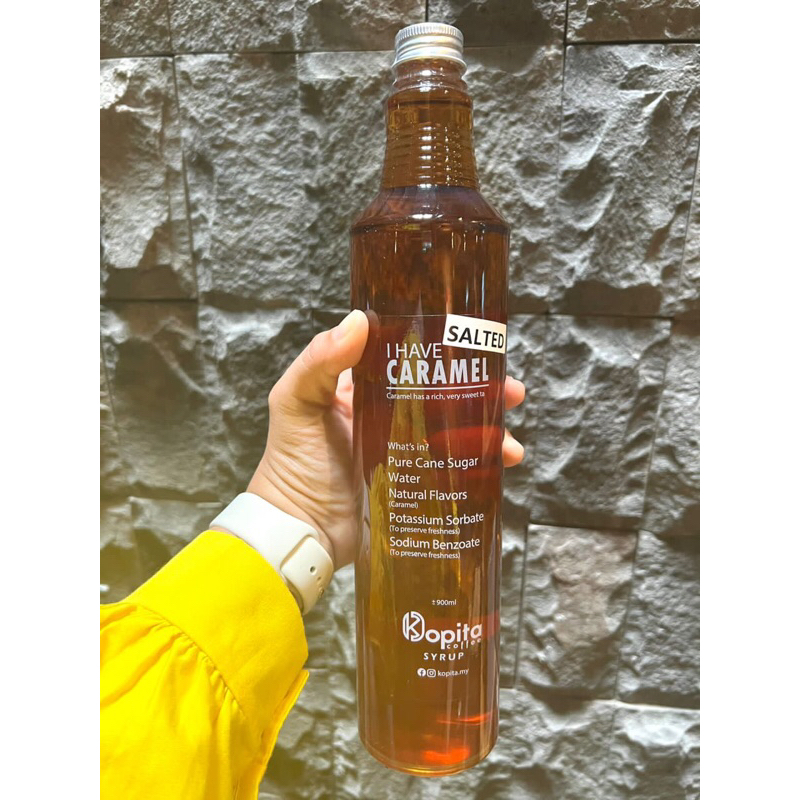 Kopita Syrup Salted Caramel +-900ml (***every 6 bottles consider 1 carton per air way bill-AWB ...
