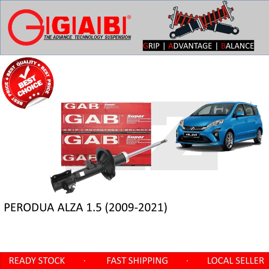 ORIGINAL GAB SUPER FRONT ABSORBER / REAR ABSORBER - PERODUA ALZA 1.5 ...