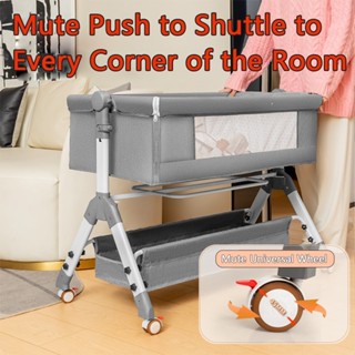 Baby Side Bed 嬰兒床 Baby Cot Bedding Set Folding Baby Bed Portable Crib ...