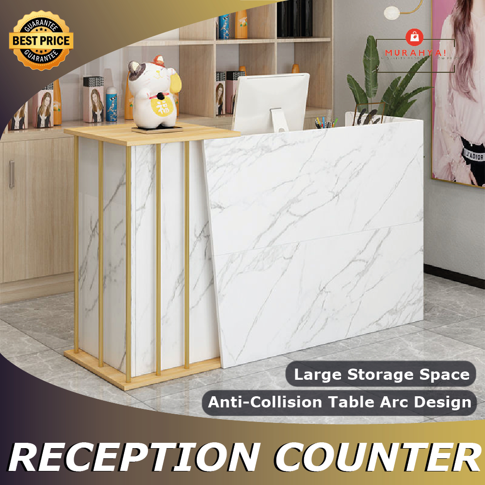 Meja kaunter Cashier counter table desk shop reception counter drawer ...
