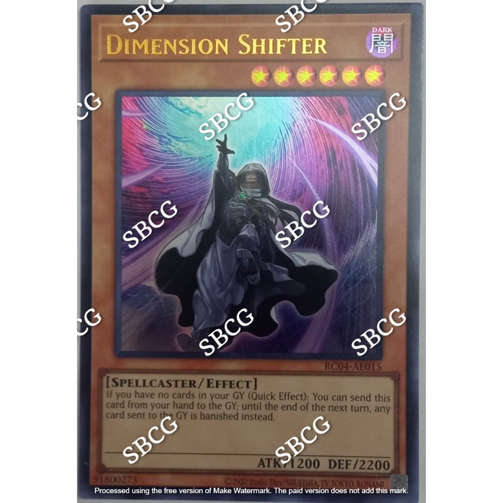 Rarity Collection Quarter Century Edition "Dimension Shifter" ( RC04-AE015 ) | Shopee Malaysia