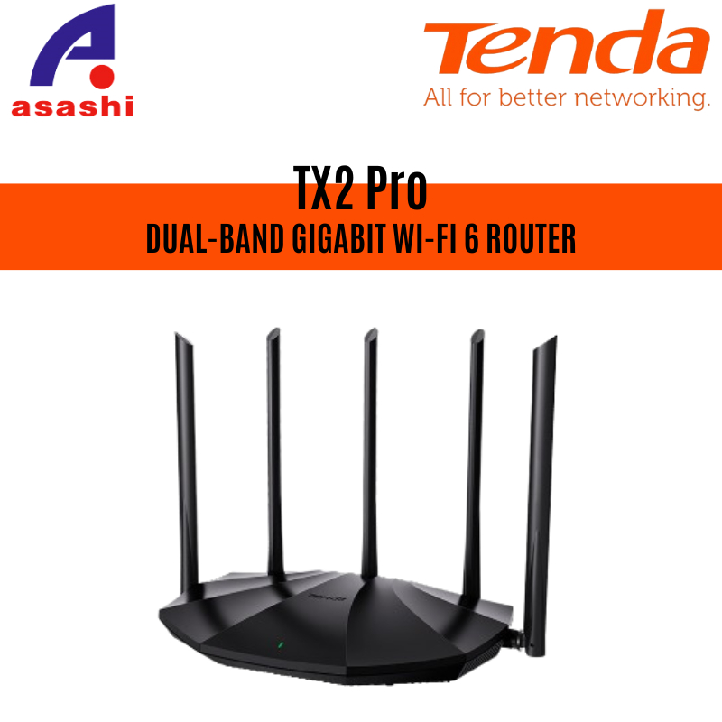 Tenda TX2 Pro AX1500 Dual-Band Gigabit Wi-Fi 6 Router | Shopee Malaysia