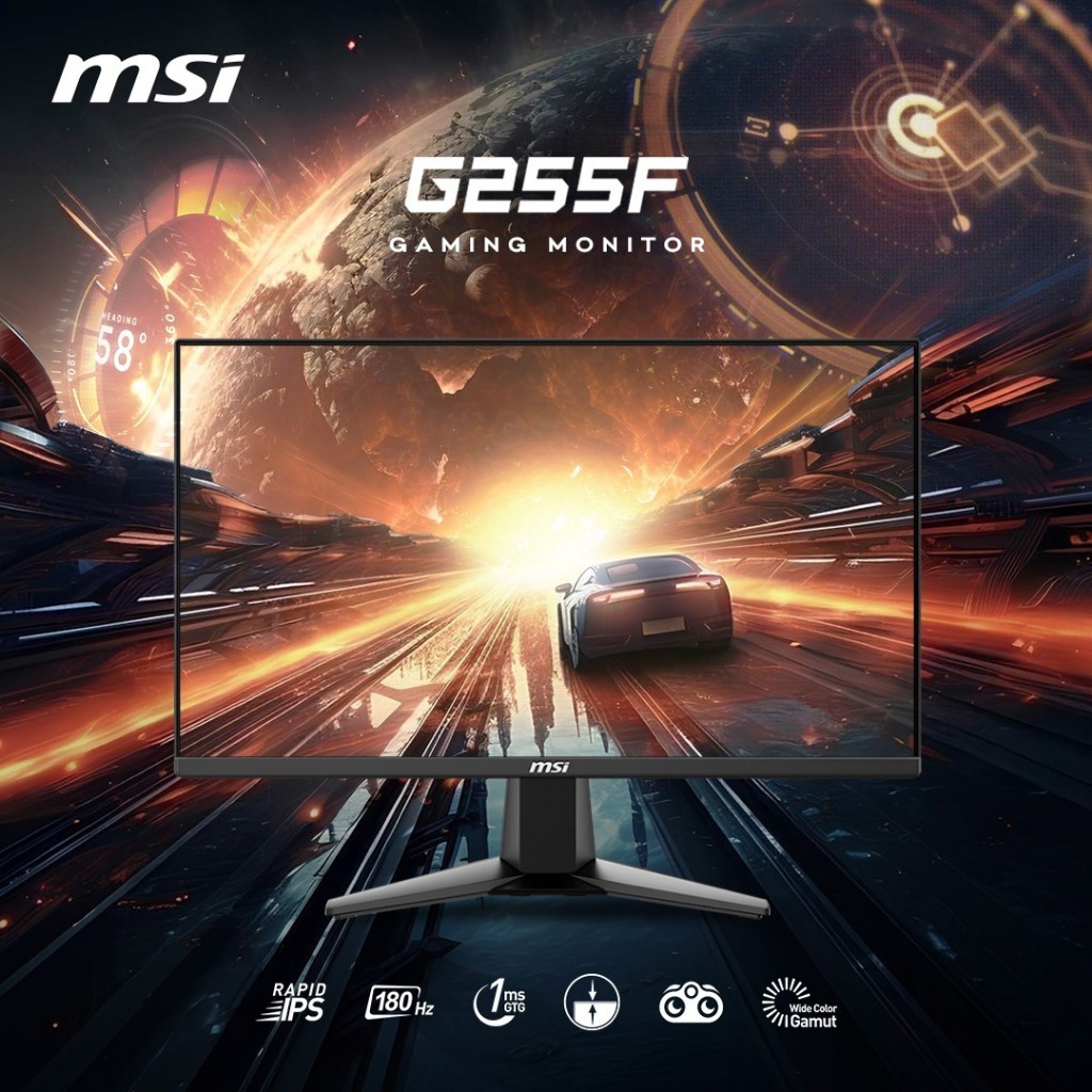 # MSI G255F Gaming Monitor - 24.5", FHD, RAPID IPS, 1ms, 180Hz ...