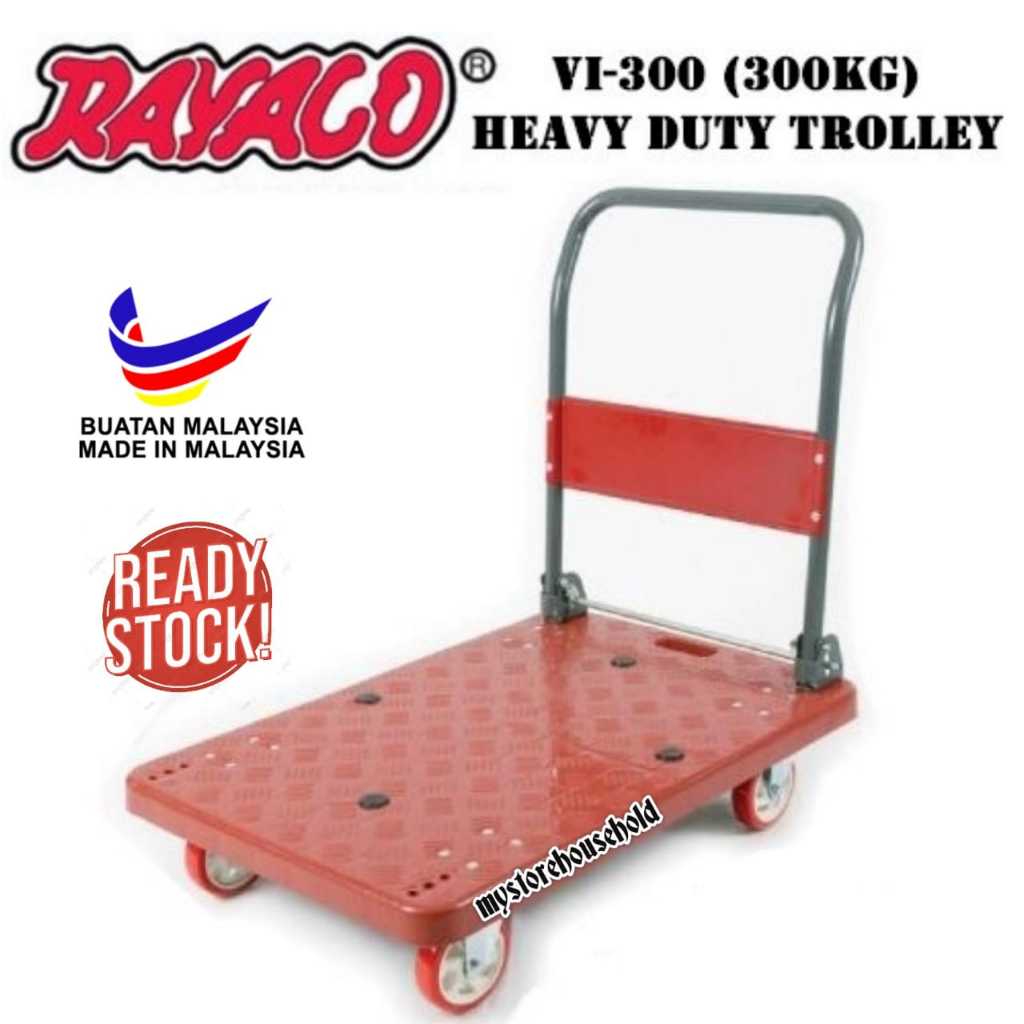 High Quality VIP/RI 300kg Heavy Duty Pvc Platform Handtruck Trolley ...