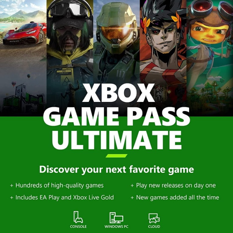 Xbox Game Pass Ultimate XGPU 1 Month Cloud Gaming + EA Play Xbox One ...