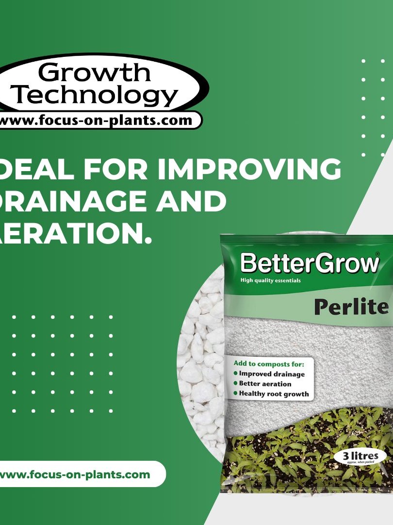 BetterGrow High Quality Essentials Perlite 3 Litres (Coarse-grade perlite for improved soil ...