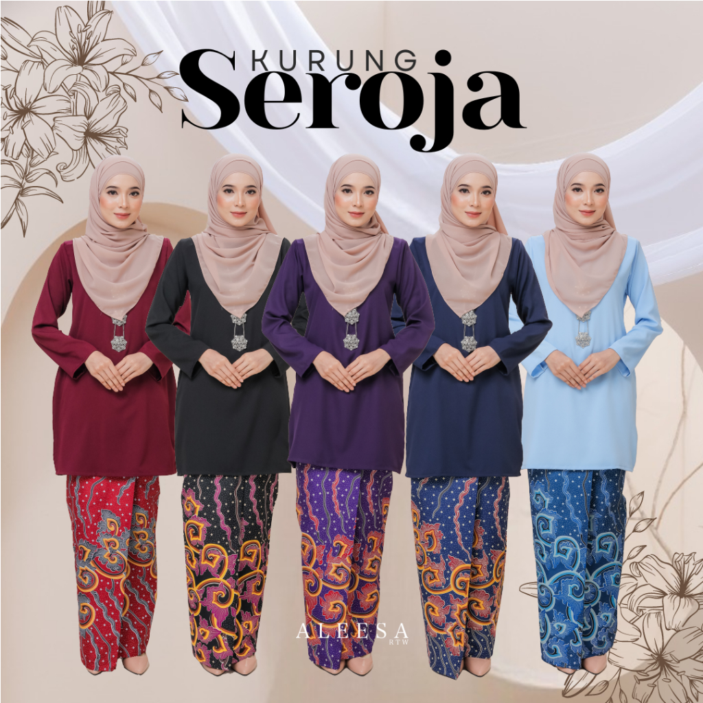 KURUNG SEROJA - KURUNG BATIK IRONLESS ALEESA RTW | Shopee Malaysia