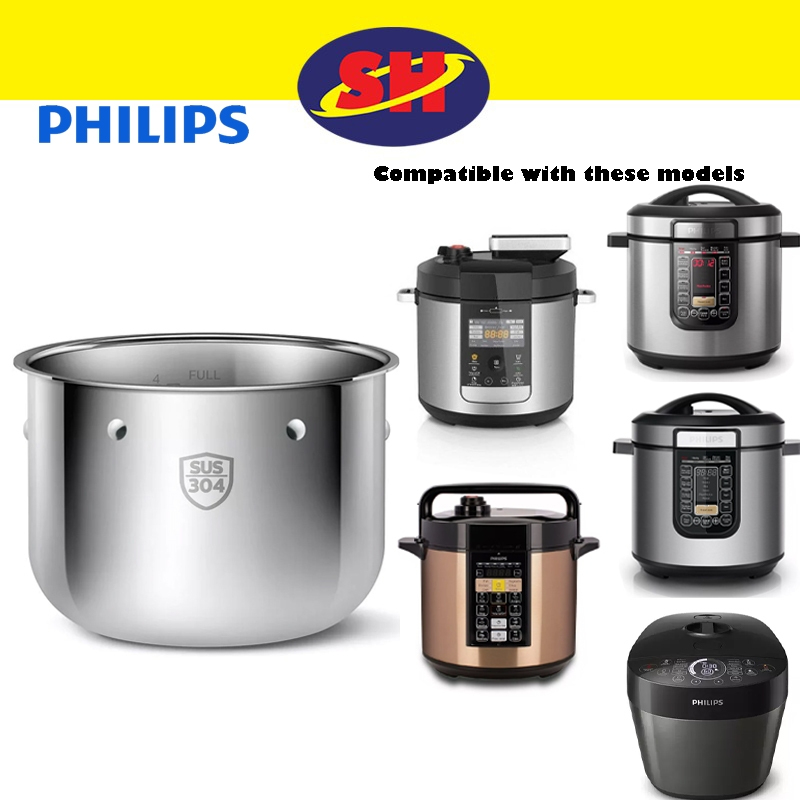 [𝐎𝐍𝐋𝐈𝐍𝐄-𝐄𝐗𝐂𝐋𝐔𝐒𝐈𝐕𝐄] 100% ORIGINAL Philips 6L Stainless Steel Pressure ...