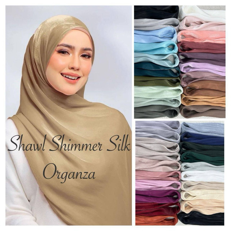 READYSTOCK SHAWL SHIMMER SILK VIRAL SHAWL SHIMMER SILK | Shopee Malaysia