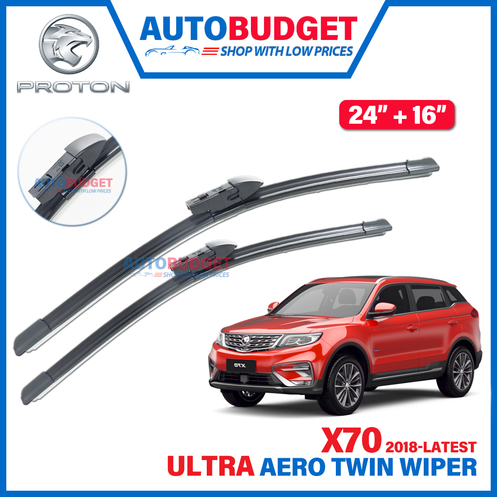 PROTON X70 2018-Present ULTRA Aero Twin Wiper | X70 Wiper Set (24" +16 ...