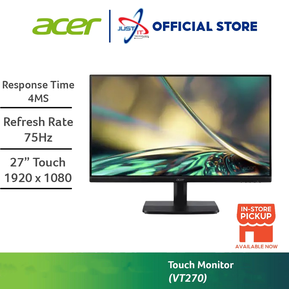 ACER VT270 / VT270 A 27” TOUCH SCREEN MONITOR ( 27" IPS FHD / 4MS ...